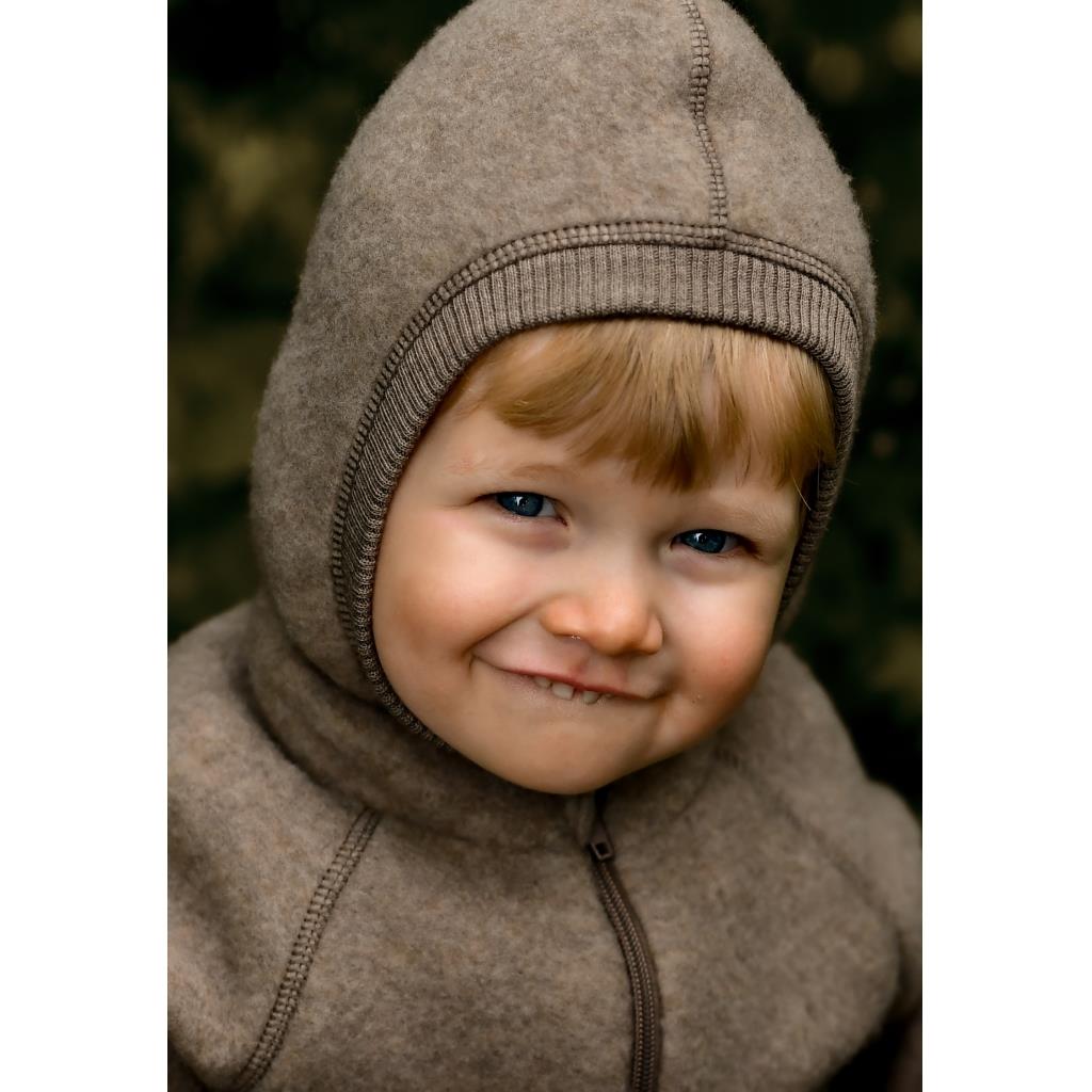 Mikk-Line, elefant hue brstet uld - Melange Denver